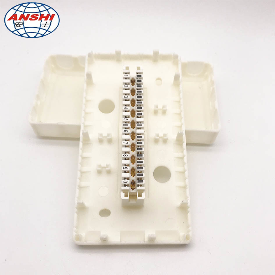 Wall Mount Telephone DP Box 10 Pairs Indoor Distribution Box With 10 ...