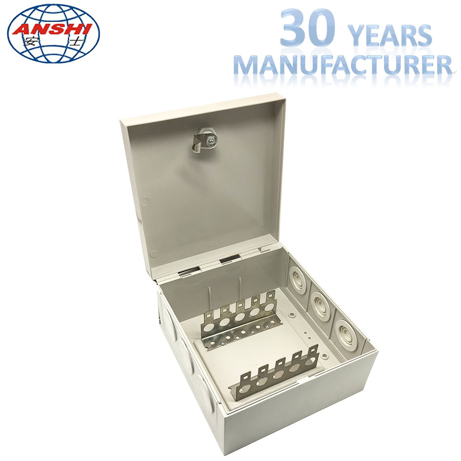 Telephone Distribution Box Indoor 50 Pairs With Key Lock ABS White Grey ...