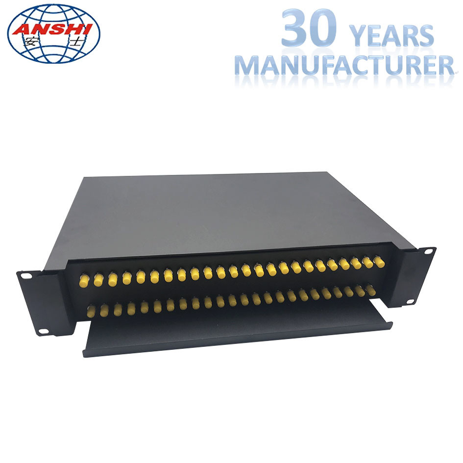Rack Mountable 48 Cores ODF Optical Distribution Frame , Fiber ...