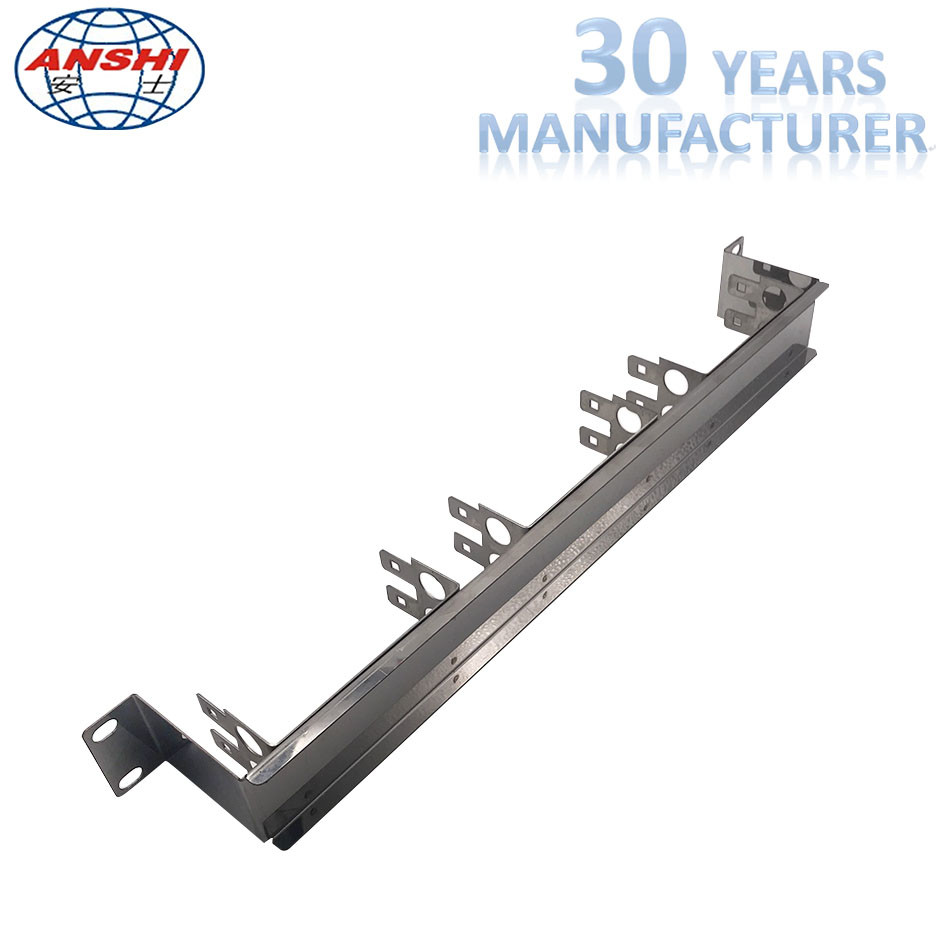 60 Pairs Lsa Plus Module Back Mount Frame 19 Inch 1u 6 Ways With Metal Base