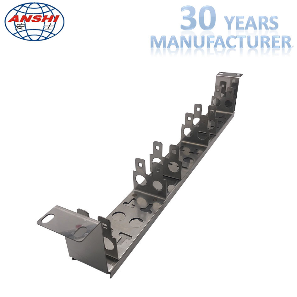 60 Pairs Lsa Plus Module Back Mount Frame 19 Inch 1u 6 Ways With Metal Base