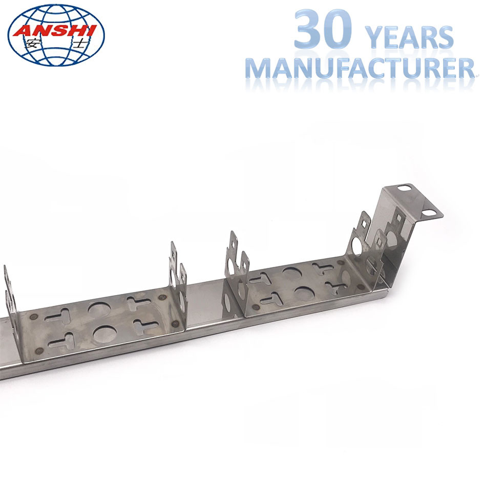 60 Pairs Lsa Plus Module Back Mount Frame 19 Inch 1u 6 Ways With Metal Base