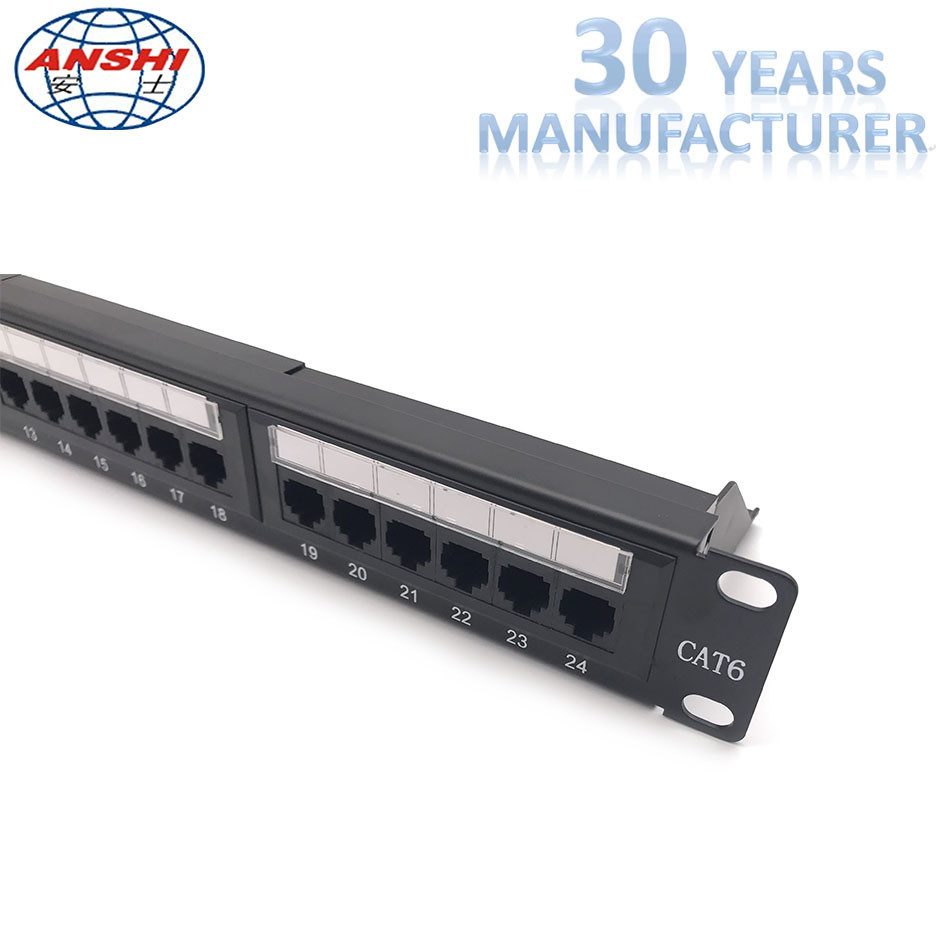 110 Idc Rack Mount Patch Panel 19 Inch Cat6 Unshield UTP With Cable Manager