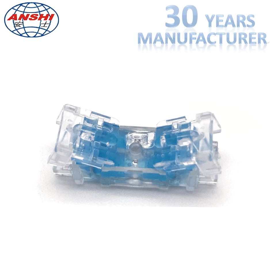 Four Pair Inline Connector Wire Connectors 0.4 - 0.7mm Transparent Lock ...