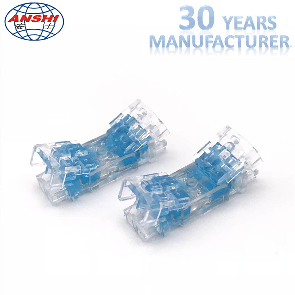 Four Pair Inline Connector Wire Connectors 0.4 - 0.7mm Transparent Lock ...