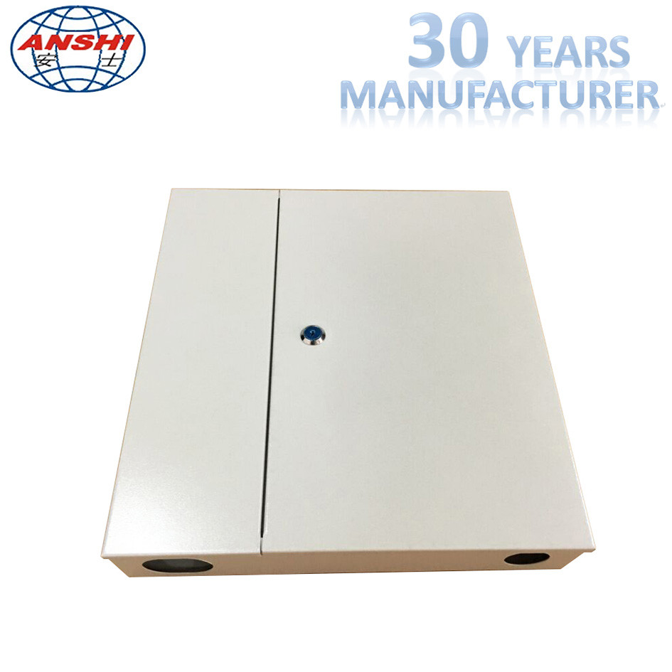 Wall Mount Optical Fiber Distribution Box 24 Cores Metal Material For ...