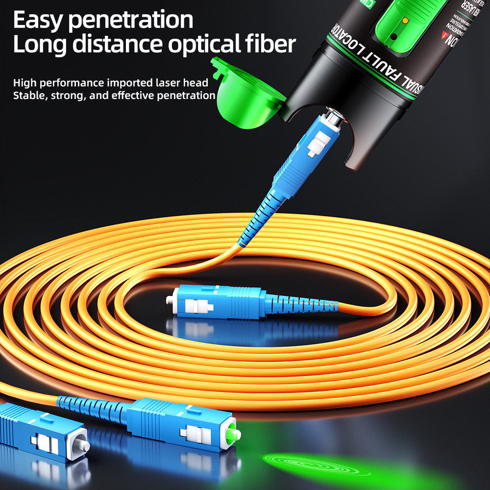 Green Laser Red Laser Fault Tracker For FTTH FTTB FTTX Network With SC ...