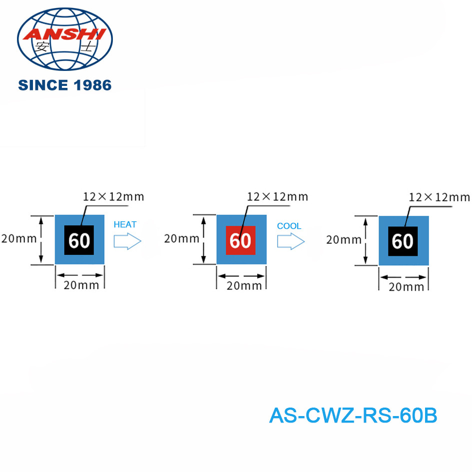 Reversible Temperature Sensitive 25°C/77°F Heat Sensitive Color ...