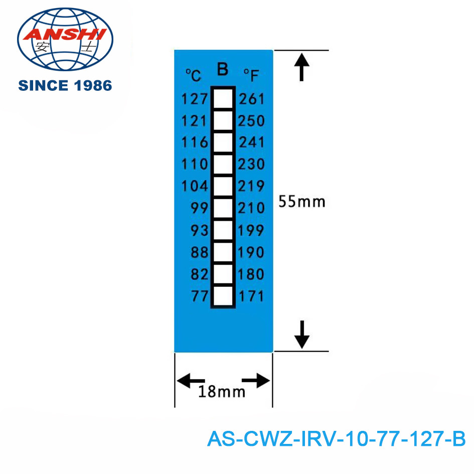 Irreversible 71-82℃ High-Temp Sensitive Labels (3-Level)