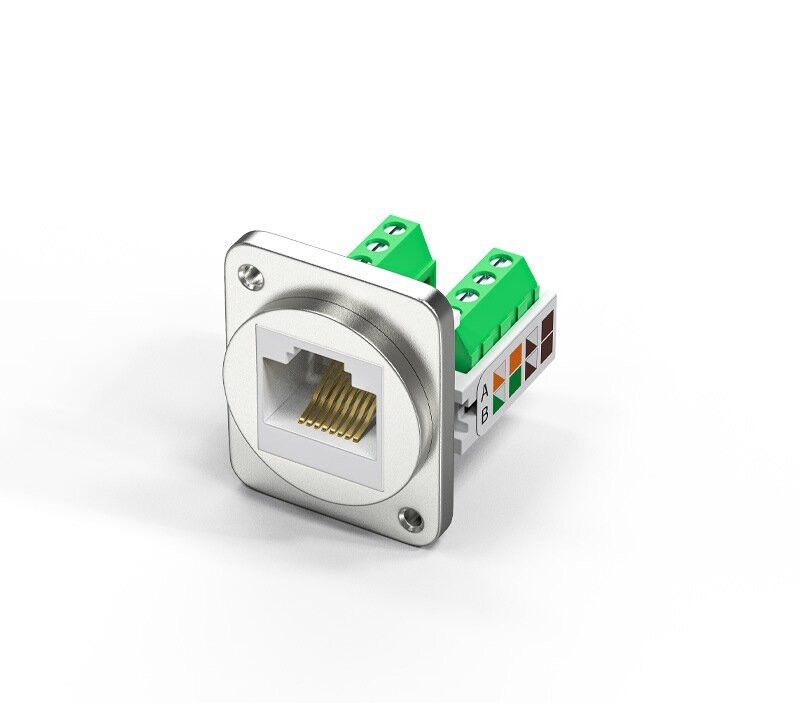 RJ45 D Type CAT5E UTP Keystone Jack Toolless Female Jack Panel Mount Telecommunications