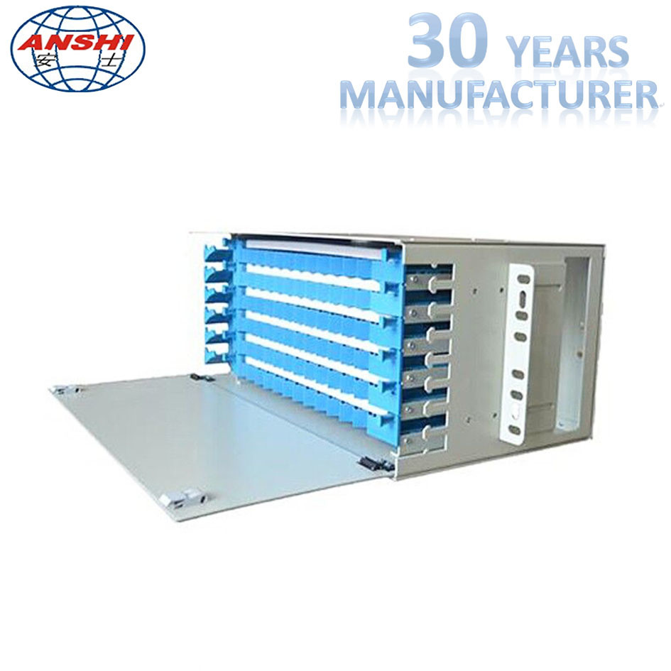 48 Core Odf Optical Distribution Frame Rack Mount For Fiber Optic Patch ...