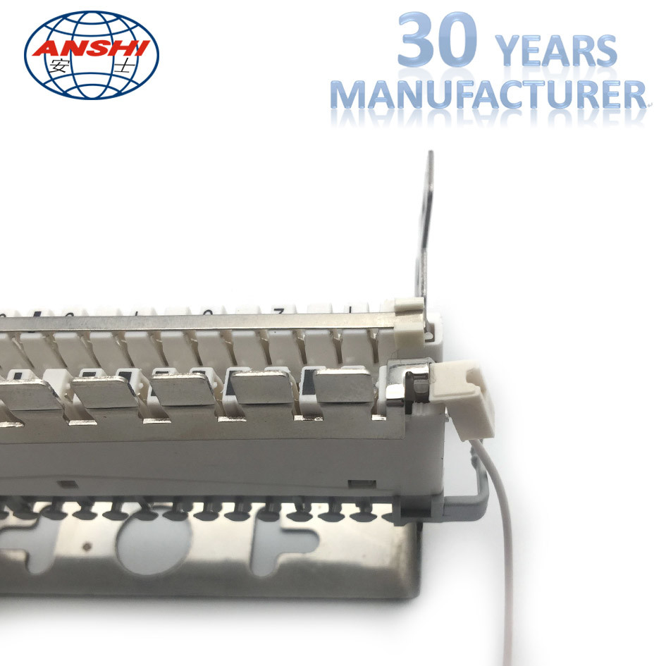 10 Pairs Krone Terminal Block Single Line Over Current Over Voltage ...