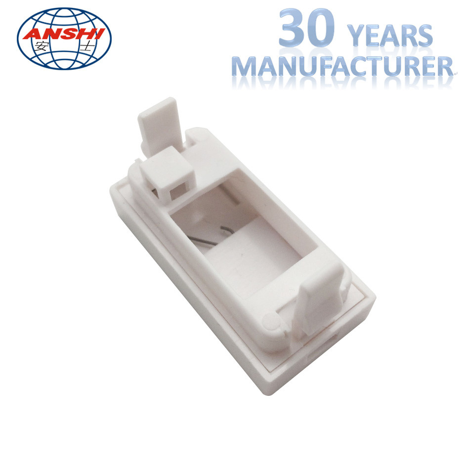 Ivory Color RJ45 Network Cable Faceplate 22.5x45mm Double Port