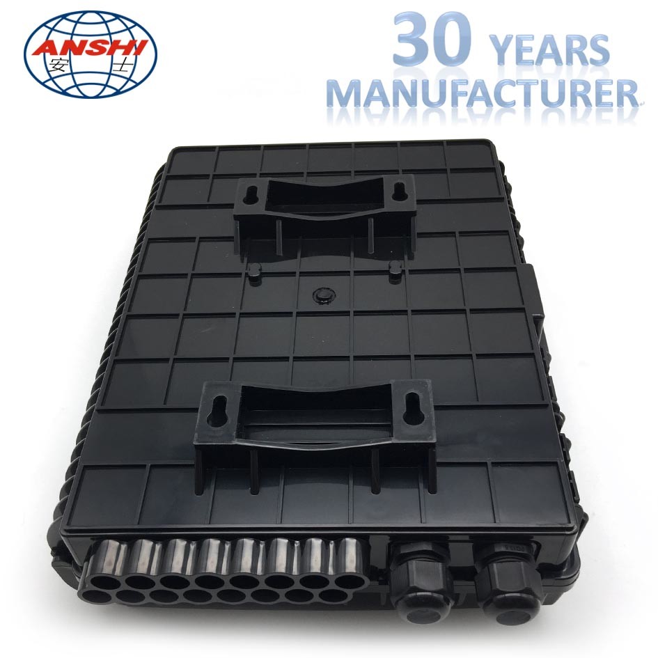 16 Port Outdoor Fiber Distribution Box Black Outdoor Optical ...