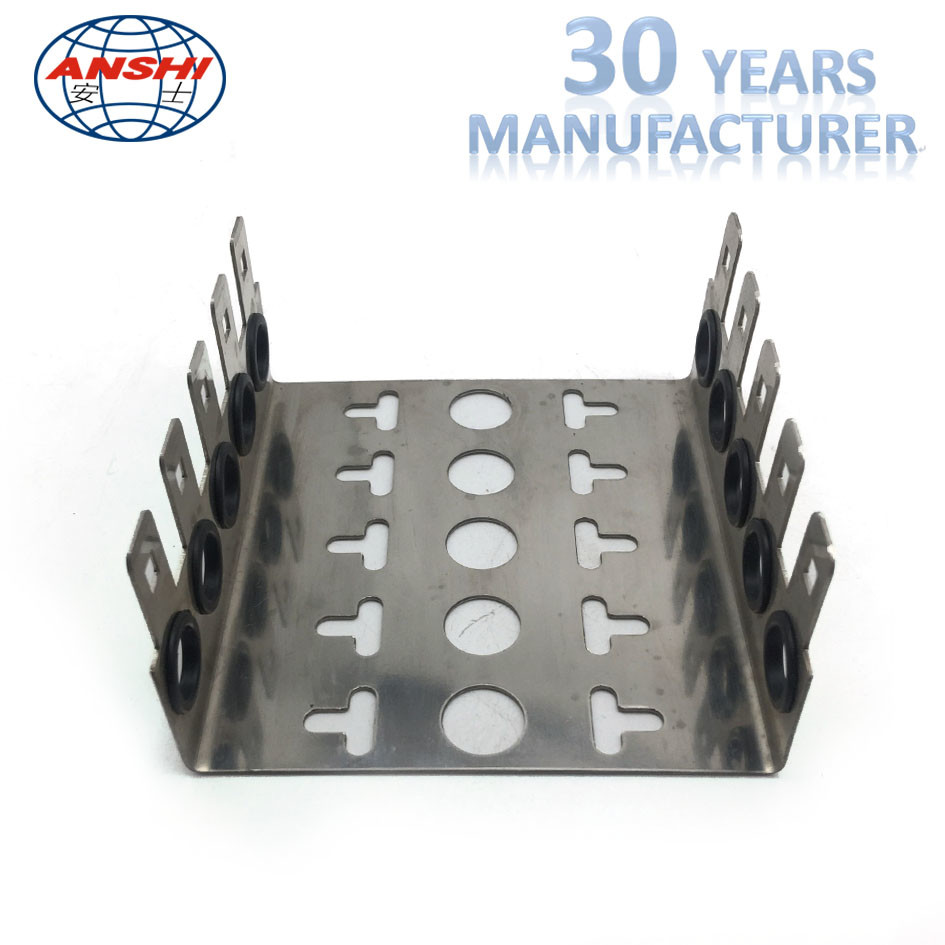 10 Pairs 5 Ways Stainless KRONE LSA Module Back Mounting Frame Silver Color