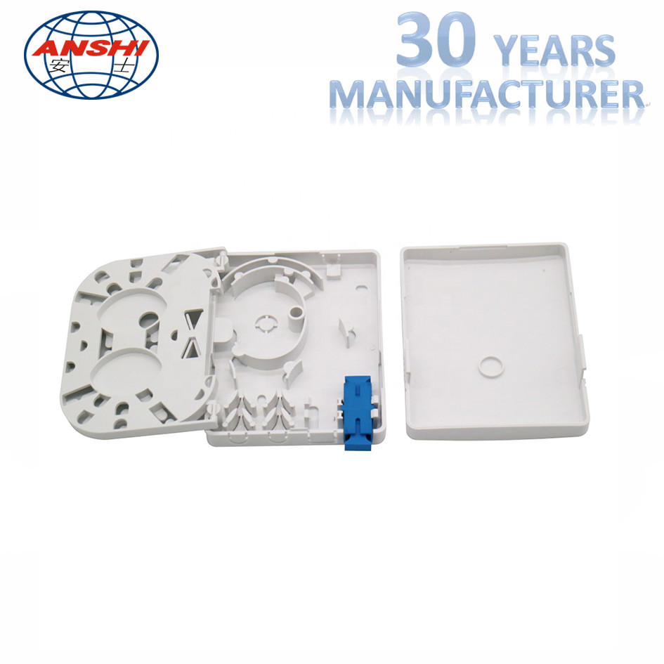 FTTH PTO Fiber Distribution Box Screw Lock ABS Material 2 Core SC Capacity