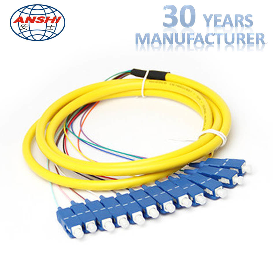MPO Fiber Optic Patch Cord 12 core cable connection for cable expanding