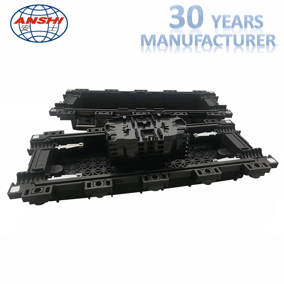 Clip Type lock Horizontal 2 inlet 2 outlet Cable Fiber optic Splice ...