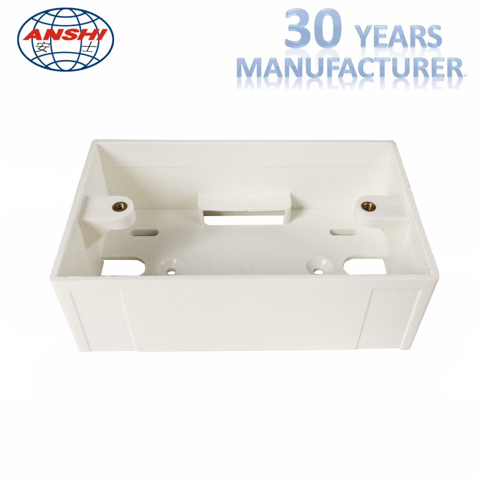 1 Gang Wall ABS Surface Mount Back Box For Us Network Face Plate