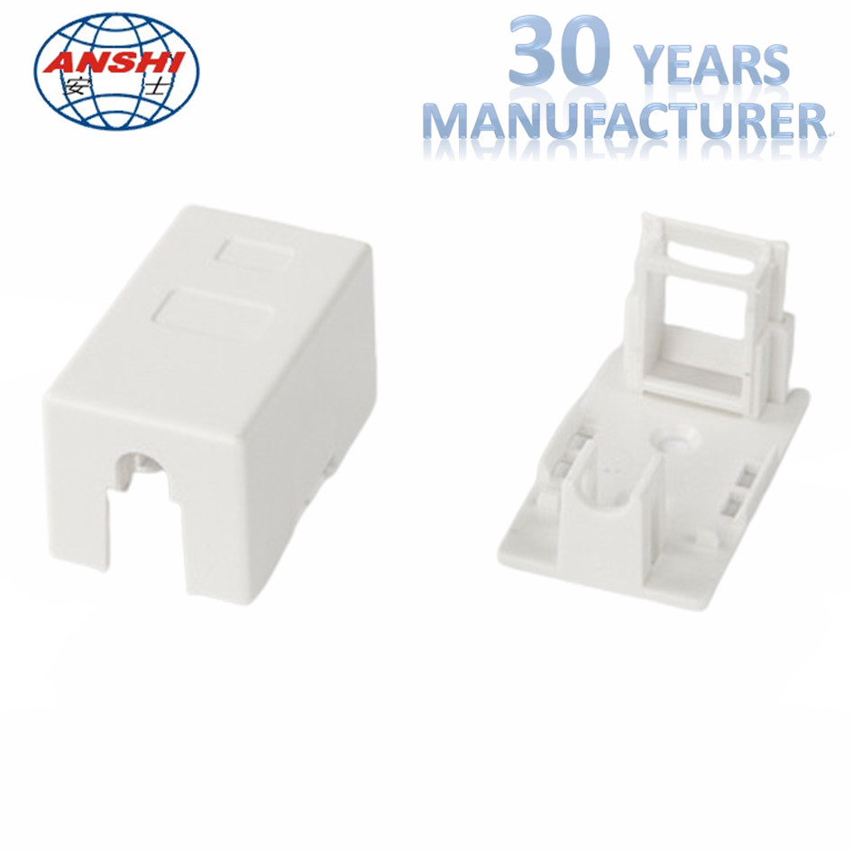 Cat5e Cat6 Cat6a ABS Network Surface Mount Box Single Port Unloaded ...