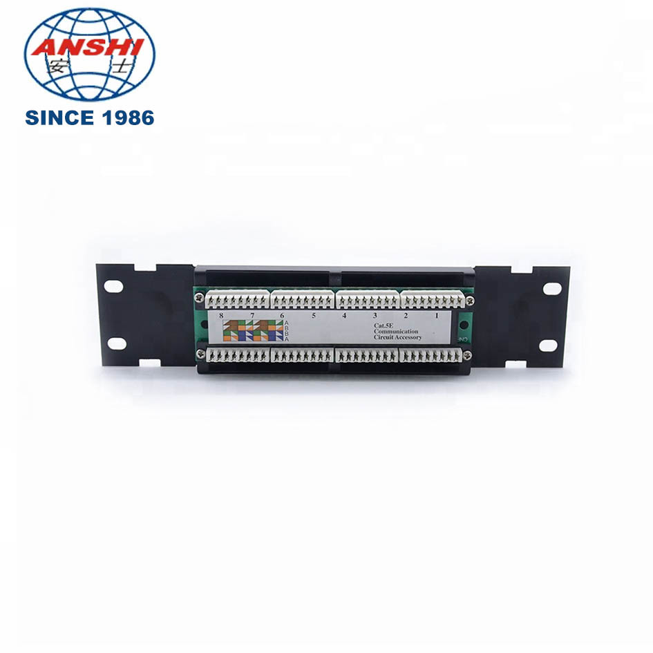 CAT5e 110 IDC Type Rack Mount Patch Panel 1U 8 Port