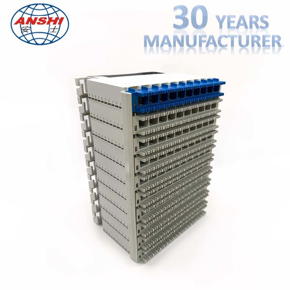 High Density MDF Main Distribution Frame Horizontal Type With 100 Pairs ...