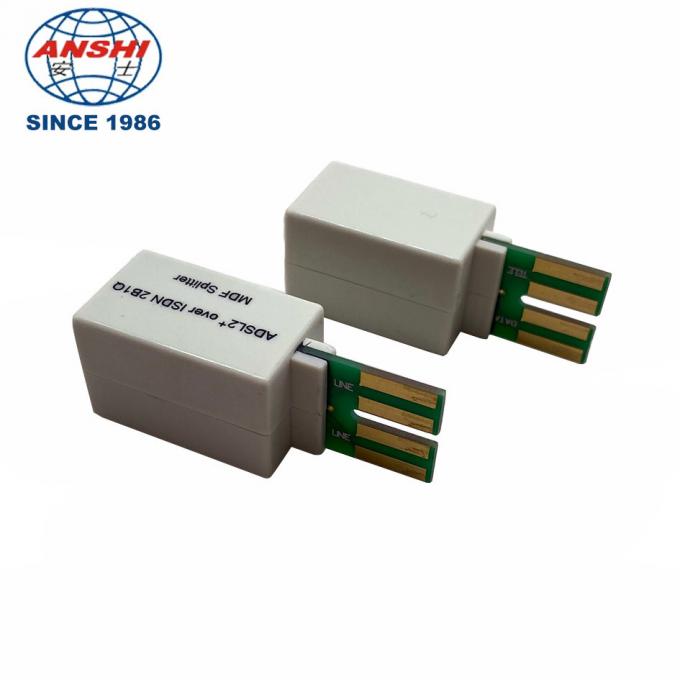 ANSHI ADSL2 Over ISDN Splitter PBT Material Single Pair
