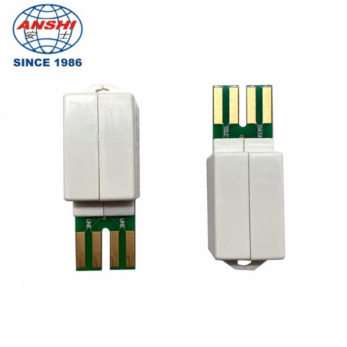 ANSHI ADSL2 Over ISDN Splitter PBT Material Single Pair