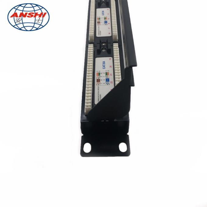 110 Idc Cat6a Utp Patch Panel 19 Inch Unshield UTP With Cable Manager ...